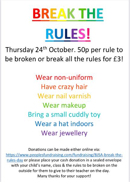 Fundraiser - Break The Rules Day