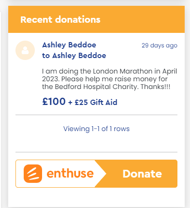 Fundraiser - Ashley Beddoe London Marathon April 2023