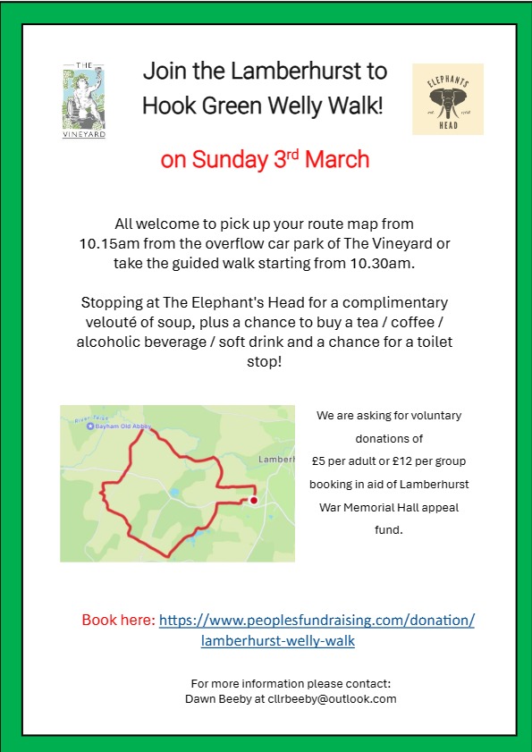 Donation - Lamberhurst Welly Walk